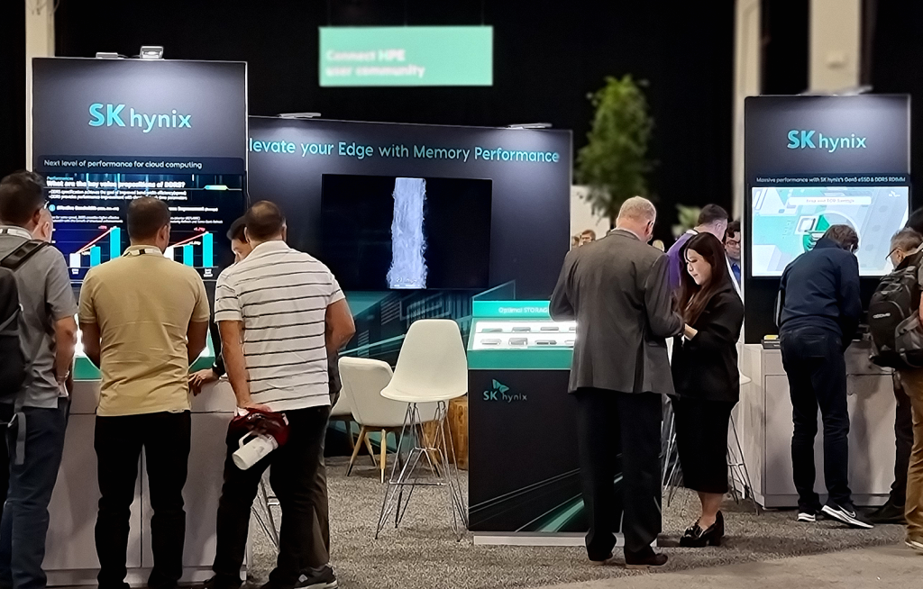 SK hynix’s exhibition booth at HPE Discover 2023_01 - SK hynix Newsroom